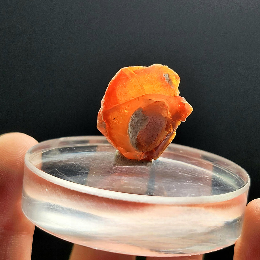 Mexican Fire Agate Crystal 4g, High – Infinite Spiral Gems